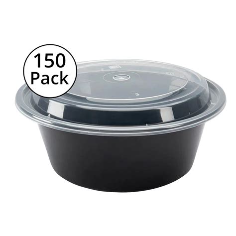 Round Food Containers 34 Oz 150 Pack