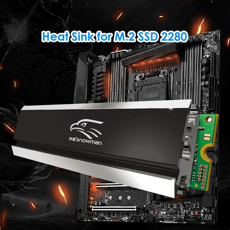 Охладитель радиатора SSD M.2 NVMe 2280 Твердотельный радиатор жесткого ...