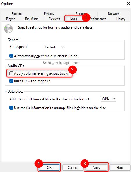 Fix Windows Media Player Cannot Burn Some Files Error In Windows 11 10