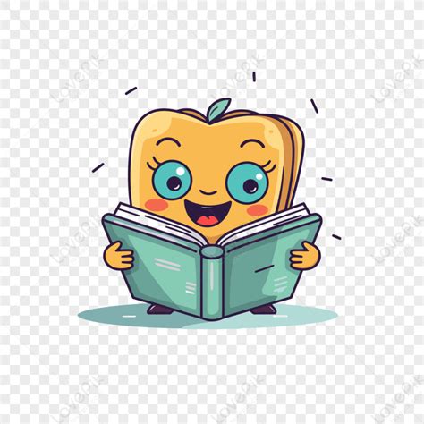 책을 읽다클립 아트상표만화 Png 일러스트 무료 다운로드 Lovepik