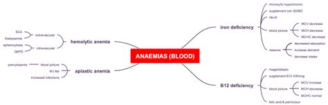 Anemia Types Mind Map Mind Map Edrawmind