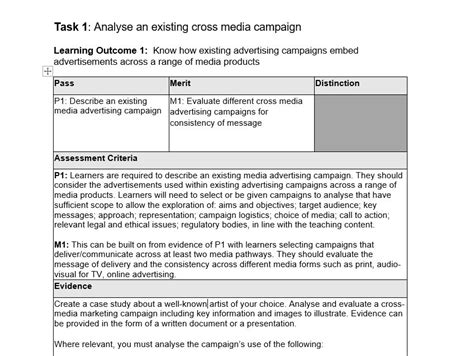 Ctec Digital Media Unit Assignment Teaching Resources