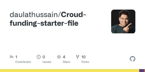 github daulathussain croud funding starter file
