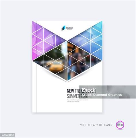 추상적임 커버 디자인식 비즈니스 브로셔 형판 레이아웃 보고서 0명에 대한 스톡 벡터 아트 및 기타 이미지 0명 2차 도형 개념 Istock