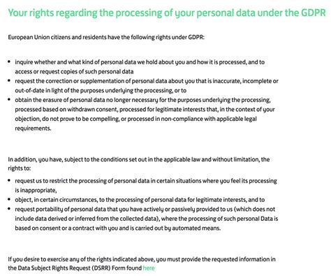 Gdpr Readiness Checklist Privacy Policies