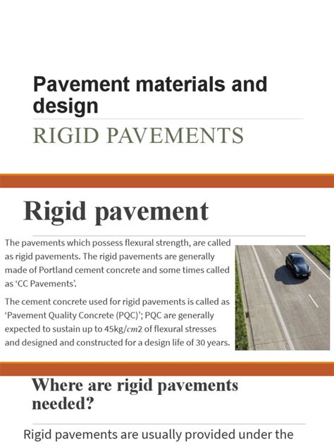 Rigid Pavement Design Pdf Road Surface Concrete