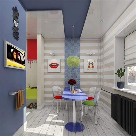 Современная однокомнатная квартира в стиле поп арт Apartamentos Pequenos Decoração Casa De