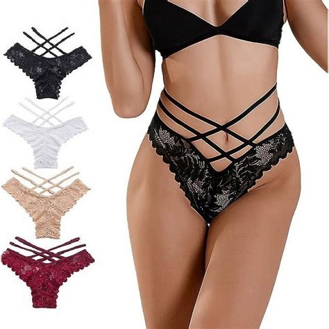 Aukuu Slip Sexy Sexy Spitzenhöschen Mit Niedriger Taille Und V Förmigem
