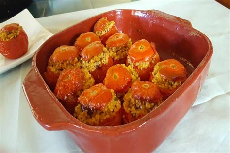 Stuffed Tomatoes With Pourgouri Yammy Bulgur Wheat