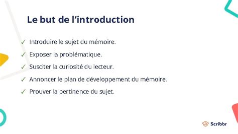 Lintroduction Dun Mmoire Comment La Russir Lintroduction Dun