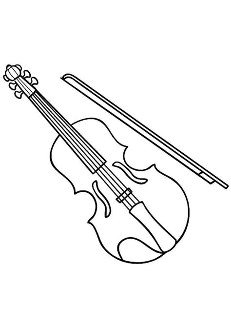 Раскраска раскраски скрипка Скрипка для детей Раскраски музыкальных инструментов по категориям