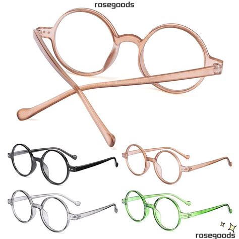 แว่นตาอ่านหนังสือ กรอบกลม ลายดอกกุหลาบ ดูแลสายตาไกล สําหรับผู้ชาย Shopee Thailand