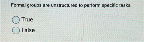 Solved Formal Groups Are Unstructured To Perform Specific