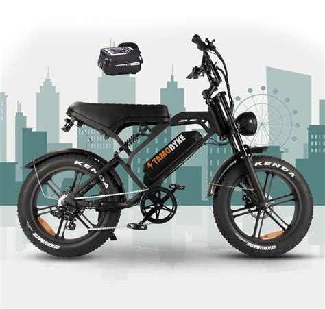Tamobyke V20 Electric Bike 1000w Motor 20 Fat Tire 28mph Speed