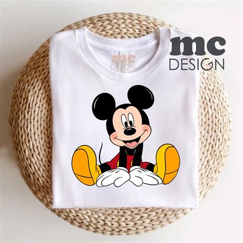 Mickey Mouse PNG File Mickey Sitting Mickey Sublimation Design Mickey Mouse Shirt Design