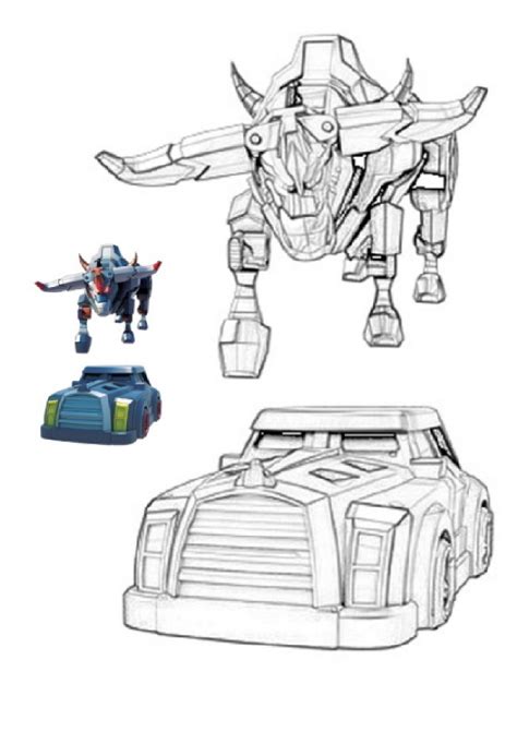 터닝메카드 색칠공부도안 메카니멀 10장 네이버 블로그