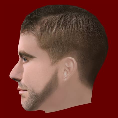 3D Luke Shaw Head Low Poly Head For Game TurboSquid 2202323
