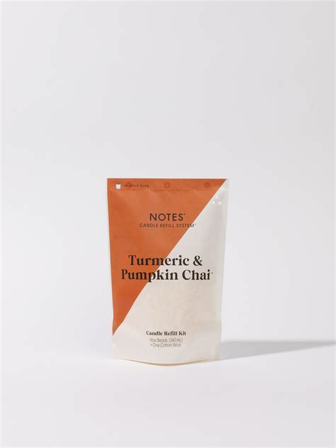Sustainable Candle Refill Kit Notes Turmeric And Pumpkin Chai Notes