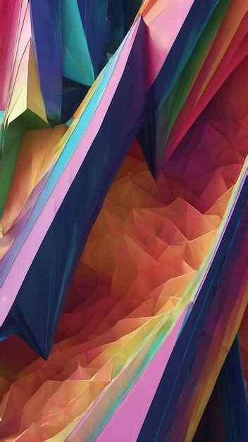 Premium Ai Image Abstract 3d Rendering Of Triangulated Surface Contemporary Background Of