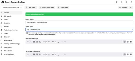 Building Workflow Based Agent Describing Products From Pictures