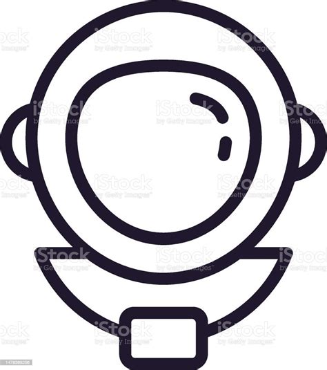 격리된 흰색 배경에 있는 헬멧의 한 줄 아이콘 모바일 앱 웹 디자인 웹 사이트 온라인 상점 등을위한 고품질 편집 가능한 스트로크 가냘픈에 대한 스톡 벡터 아트 및 기타