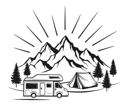 Black And White Camping Clipart 20 Free Cliparts Download Images On