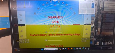 Prearm Battery Below Minimum Arming Voltage Copter