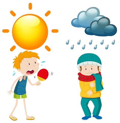 People In Summer And Winter 295208 Vector Art At Vecteezy