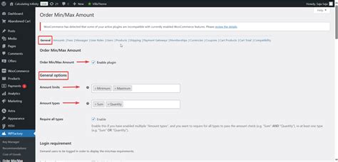 how to limit order minimum and maximum amounts in woocommerce