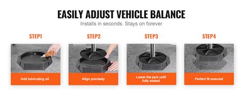 VEVOR RV Leveling Pads Inch Round Landing Feet Permanent Attached Jack Stabilizers Rubber