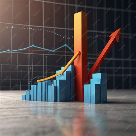 Statistics Graph 3d Icon Growing Bars Columns Premium Ai Generated Image