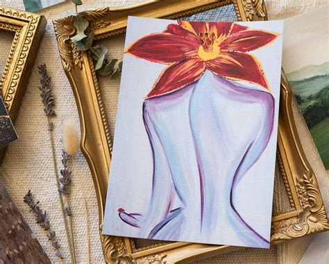Woman Flower Head Print Giclee Art Print Art Wall Home Etsy