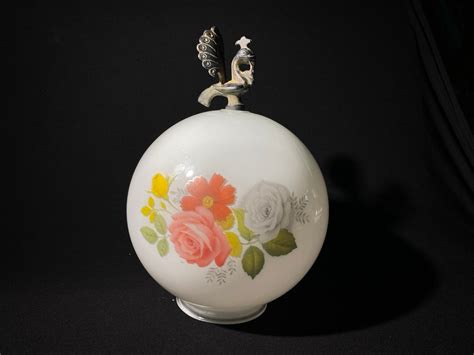 Vintage Milk Glass Lamp Shade Globe Round Light Shade With Etsy