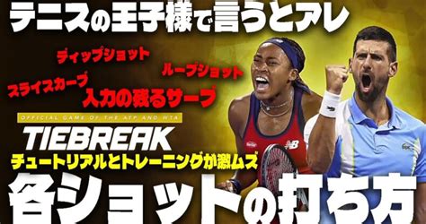 『ps5版 タイブレーク：official Game Of The Atp And Wta』ボレー、ショット、サーブ打ち方とチュートリアル