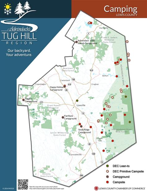 Adirondacks Tug Hill Region Recreation Maps Behance