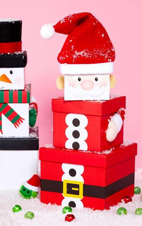 Con cajas de cartón decora tu casa en esta navidad Manoslindas