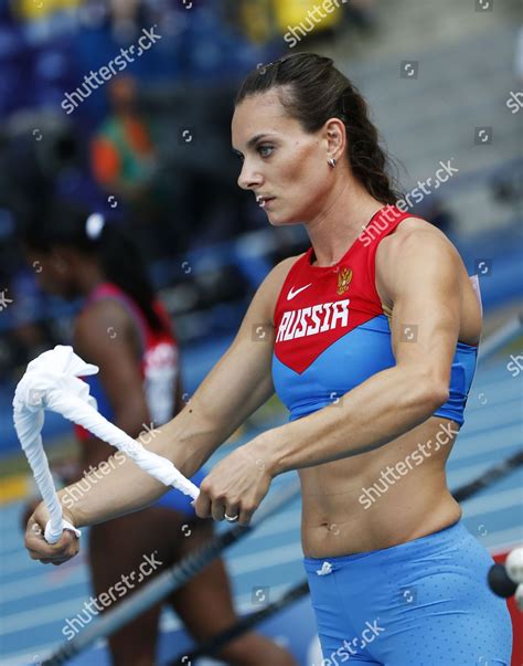 Russias Yelena Isinbayeva Tries Cool Off Editorial Stock Photo Stock