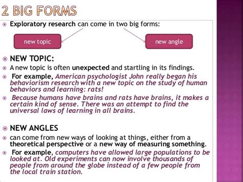 Types Of Exploratory Research Design