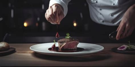 Premium Ai Image Gourmet Delight Chefs Artistry Revealed In Plating