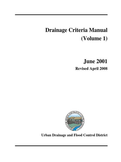 Storm Drainage Networks Design Vol Pdf Surface Runoff Stormwater