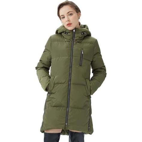Jackets And Coats Down Hooded Jacket With Twoway Zipper Puffer Jacket