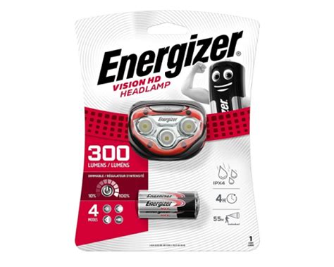 Linterna Minera Energizer Manos Libres 300 Lumens 3 Leds