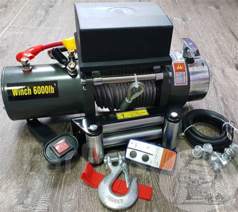 Лебедка SC 12V 6000 LBS/2722 кг стальной трос 8 мм купить во ...