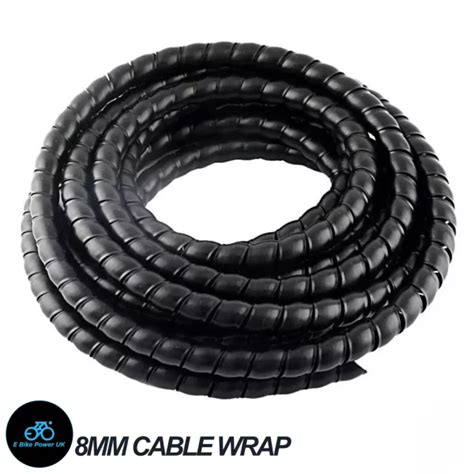 E Bike Spiral Cable Wrap Cable Tidy Management 6 To 15mm Cable 1 Meter