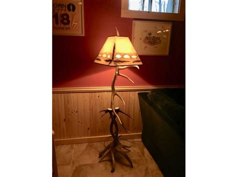 Real Elk Antler Floor Lamp Mad River Antler
