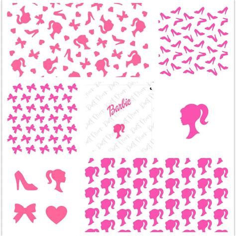 Paper Doll Stencil Set Etsy