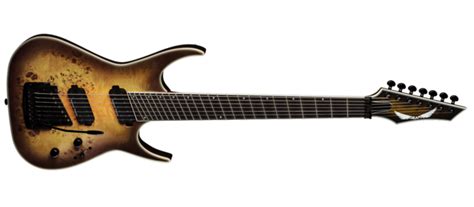 Exile Select 7 String Multiscale Kahler Burled Maple Snbb Dean Guitars