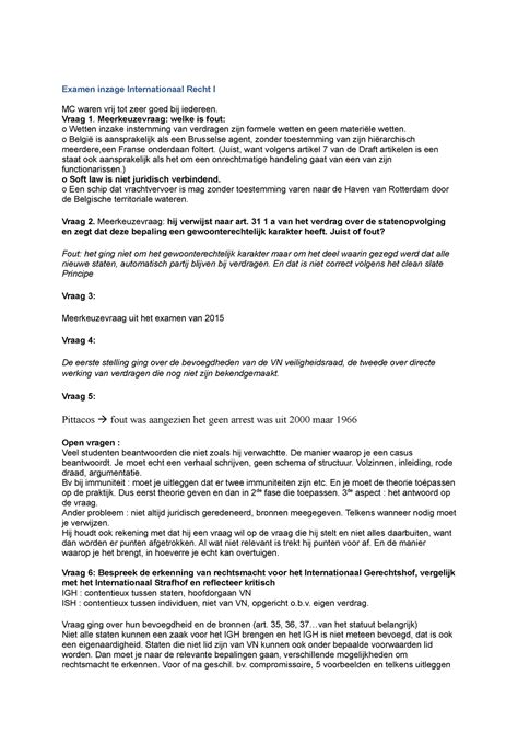 Tentamen 18 Januari 2018 Vragen En Antwoorden Examen Inzage