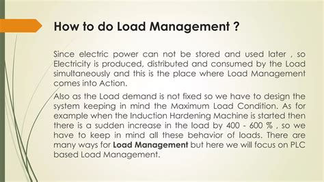 Plc Based Load Managment Pptx