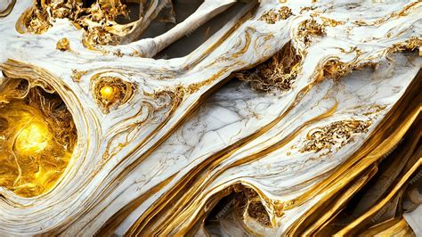 Premium Photo Gold Marble Texture Wallpaper Background